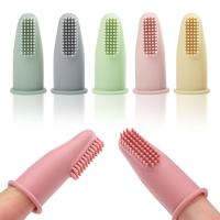 China Eco Friendly Soft Bristle Newborns Toddler Silicone Baby Tooth Brush for sale