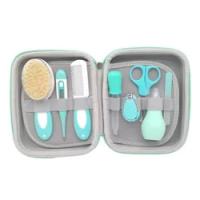 China 8 Pieces Grooming Kit Nail Clippers Health Toothbrush Comb Brush Safety Set Bag Baby Care Kit for sale