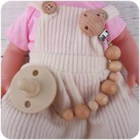 China Baby Teething Dummy Chain Clip Silicone Beads Pacifier Holder Clip for sale