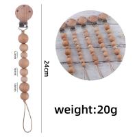 China Baby Teething Dummy Chain Clip Silicone Beads Pacifier Holder Clip for sale