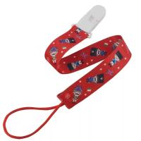 China Baby Pacifier Holder Clip Eco Friendly Cute Custom Printing length 35cm for sale