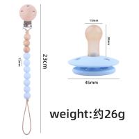 China Safety Multicolor Silicone Pacifier Clips Chain Teething Toys Baby Pacifier for sale