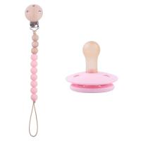 China Safety Multicolor Silicone Pacifier Clips Chain Teething Toys Baby Pacifier for sale
