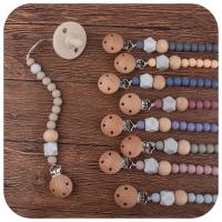 China New Arrival Pacifier Clip Chain Silicone Teething Toys Baby Pacifier Holder Clips for sale