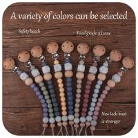 China New Arrival Pacifier Clip Chain Silicone Teething Toys Baby Pacifier Holder Clips for sale