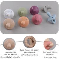 China Hot Sale Multicolor Baby Silicone Pacifier BPA Free Reusable Safety Baby Silicone Pacifier for sale
