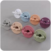 China Hot Sale Multicolor Baby Silicone Pacifier BPA Free Reusable Safety Baby Silicone Pacifier for sale