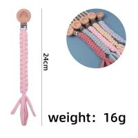China BPA Free Baby Pacifier Chain Anti Dropping Chain Rope Food Grade Integrated Pacifier Clip for sale