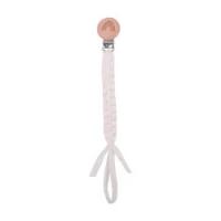 China BPA Free Baby Pacifier Chain Anti Dropping Chain Rope Food Grade Integrated Pacifier Clip for sale
