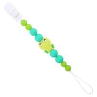 China Colorful Custom Pacifier Chain Clip Cartoon Wooden Dummy Clip Holder for sale