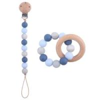 China Baby Pacifier Clip Chain Silicone Teething Toys Baby Pacifier Holder Clips for sale
