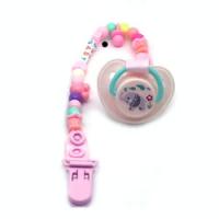 China Wooden Silicone Dummy Pacifier Clip Chewable Newborn Sweetie Soother Pacifier for sale