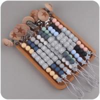 China wholesale custom baby teething dummy chain holder silicone pacifier clip for sale
