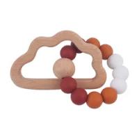 China Eco- Friendly Handmade Crochet baby Pacifier Clips Chain Wholesale Best price Colored chain teether wood clip for sale