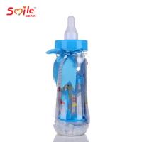 China newborn baby gift set with bottle brush baby bib snack cup for sale
