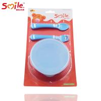 China Food Grade Newborn Feeding Set Plastic Safety Feeding Bowl Set For Baby for sale