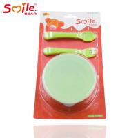 China Food Grade Newborn Feeding Set Plastic Safety Feeding Bowl Set For Baby for sale