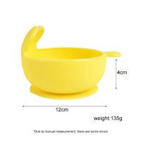 China Waterproof Fixing Non-Slip Auxiliary Practice Food Grade silicone baby bowl for sale