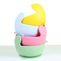 China Custom Soft Silicone Suction Bowl Food Grade Colorful Rabbit For Newborn for sale