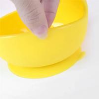 China Custom Soft Silicone Suction Bowl Food Grade Colorful Rabbit For Newborn for sale
