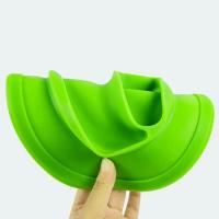 China Food Plate Newborn Feeding Set Smiley Pattern Shape Silicone Plate for sale