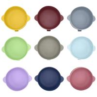 China Soft Silicone Suction Bowl Non Spill Toddler Infant Kids Food Feeding Bowl for sale