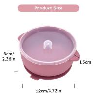 China Soft Silicone Suction Bowl Non Spill Toddler Infant Kids Food Feeding Bowl for sale