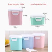 China Reusable Newborn Feeding Set Plastic Formula Dispenser Snack Milk Powder Box for sale