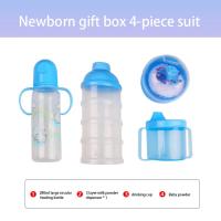 China Silicone Portable Baby Feeder Luxury Clear Straw Sipper Nipples Milk Bottles Water Sets for sale