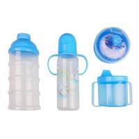 China Silicone Portable Baby Feeder Luxury Clear Straw Sipper Nipples Milk Bottles Water Sets for sale