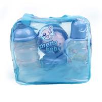 China Silicone Portable Baby Feeder Luxury Clear Straw Sipper Nipples Milk Bottles Water Sets for sale