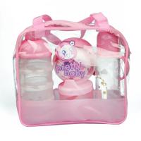 China Silicone Portable Baby Feeder Luxury Clear Straw Sipper Nipples Milk Bottles Water Sets for sale