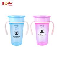China Portable Infant 360 Degree Training Cup Sublimation Leakproof With Lid Handle for sale