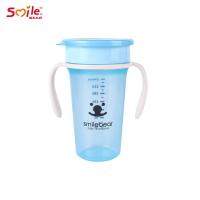 China Portable Infant 360 Degree Training Cup Sublimation Leakproof With Lid Handle for sale