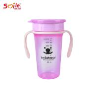 China Portable Infant 360 Degree Training Cup Sublimation Leakproof With Lid Handle for sale