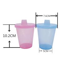 China Transparent Colorful Plastic Sippy Cup Portable BPA Free Drinking Cup for sale