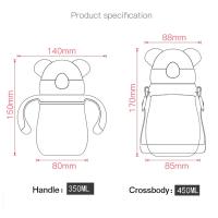 China Anti Fall Infant Sippy Cup Leakproof Straw Cup Bpa Free Plastic Baby Feeding Bottle for sale