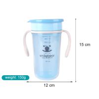 China Double Layer Infant Sippy Cup 360 Degree Sublimation Leakproof With Lid Handle for sale