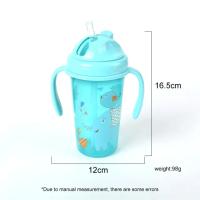 China PP Infant Sippy Cup 210ml 300ml Straw Cup Baby Drinking Bottle With Handle for sale