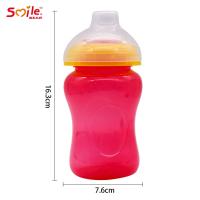 China BPA Free Infant Drinking Bottle Arc Type Soft Reusable Eco Friendly for sale