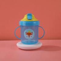 China Kids Training Infant Sippy Cup Leakproof Portable Baby Water Bottle With Straw for sale