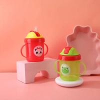 China Kids Training Infant Sippy Cup Leakproof Portable Baby Water Bottle With Straw for sale