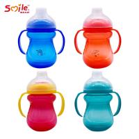 China 270 ml  Drinking Cup BPA Free PP Material Silicone Spout Baby Sippy Bottle Cup With Handle for sale