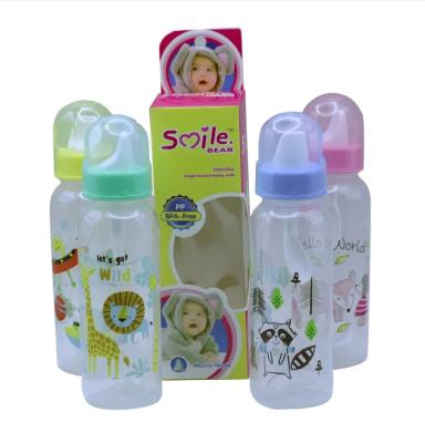 China 3 in 1 Baby Bottle Milk Bottle 250ml 9 oz PP Material Weaning Bottle With Spoon for sale