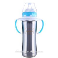 China Glass Training Baby Milk Bottle Food Grade High Hardness Milk Bottle Bpa Free Custom Milk Feeding Glass Baby Bottle for sale