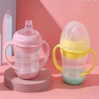 China New Duckbill Type Anti-drip Water Cup With Lid And Handle Heat Insulation, Scalding And Anti-falling Baby Drinking Cup for sale