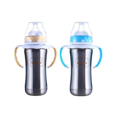China Infant high quality  approved stainless steel baby bottle for sale
