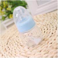 China Breast Feeding 60ml Capacity Mini Baby Bottle Newborn Standard Caliber Drinking Water Silicone Baby Bottle for sale