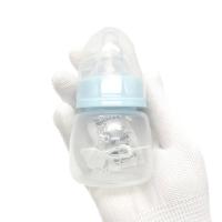 China Breast Feeding 60ml Capacity Mini Baby Bottle Newborn Standard Caliber Drinking Water Silicone Baby Bottle for sale