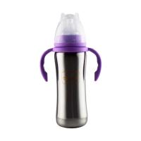 China High Quality Bpa Free Double Wall Insulated Tumbler Cups Stainless Steel Water Bottle Baby Feeding Bottle With Lid And Pp Handle for sale